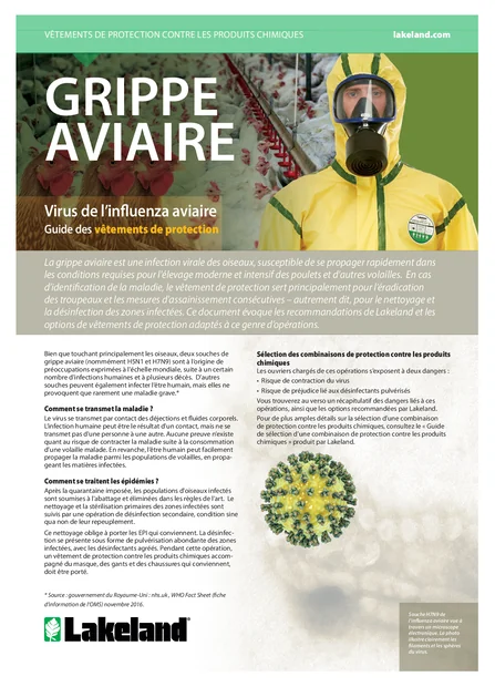 Fiche d'information CE sur la grippe aviaire FR | Guide | Lakeland ...
