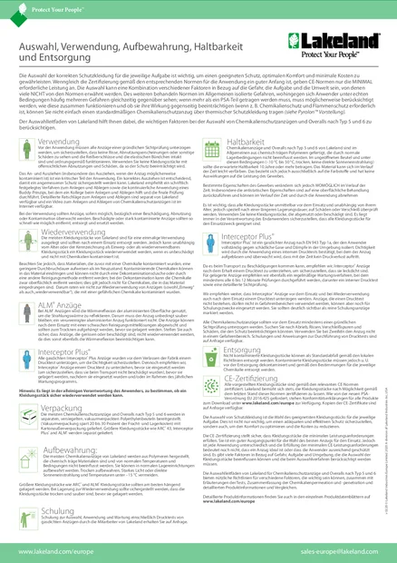 Fact Sheet Storage and disposal info sheet DE | Guide | Lakeland ...