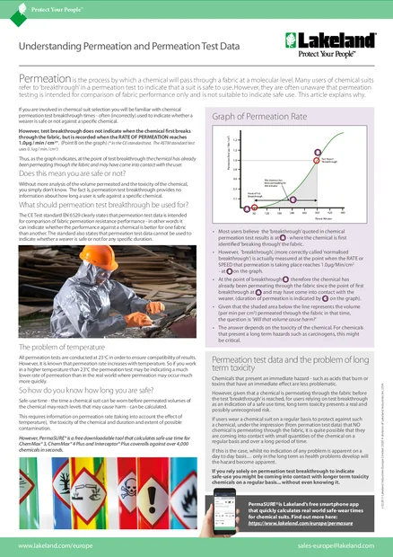 Understanding Permeation and Permeation Test Data | Guide | Lakeland ...