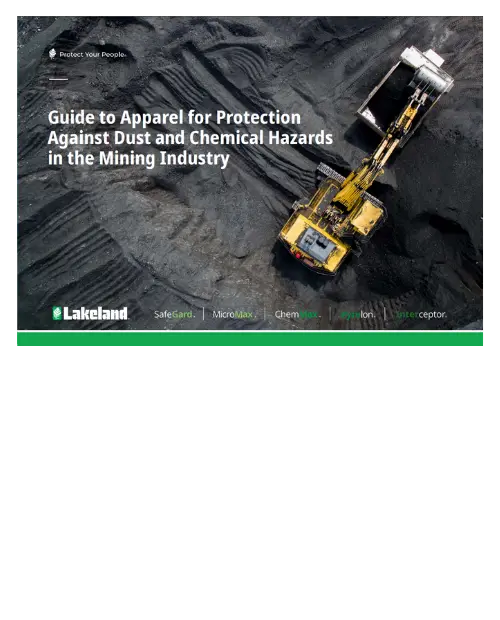 Guide to Apparel for Protection Against Dust and Chemical Hazards in ...