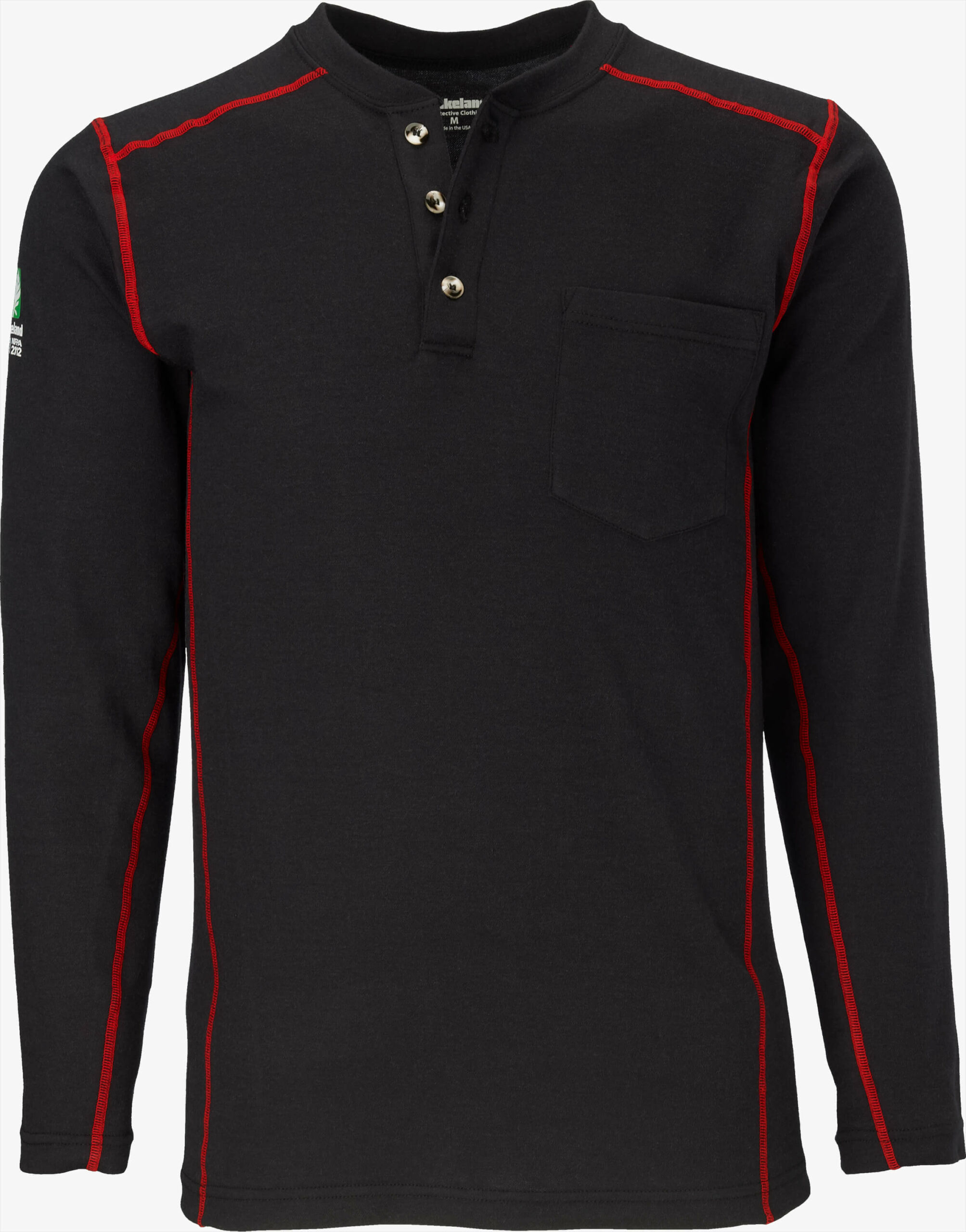 High Performance FR Long Sleeve Knit Henley – Lakeland Industries ...
