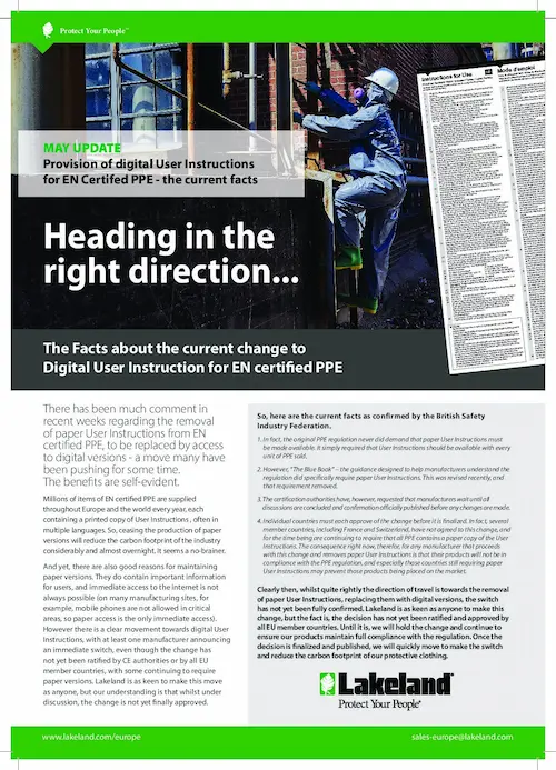 May Update - Provision of digital User Instructions for EN Certified ...