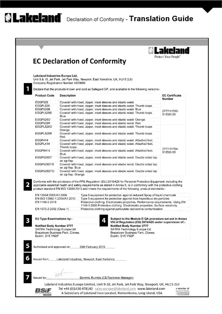 Declaration of Conformity - Translation Guide | Declaration of ...