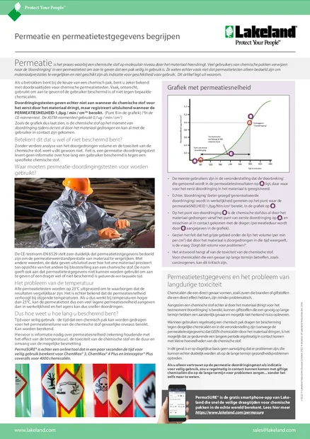 Understanding Permeation Info Sheet NL | Guide | Lakeland Industries ...